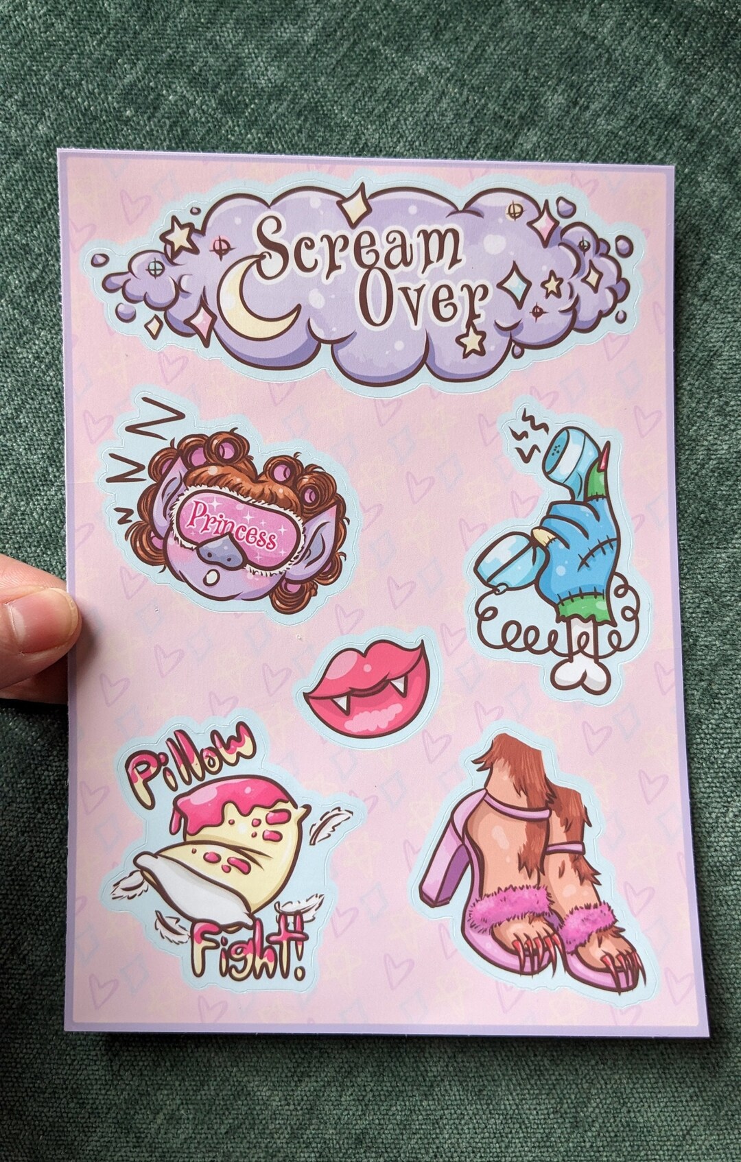 Scream Over Sticker Sheet – Halloween Sleepover Vinyl Stickers - Etsy