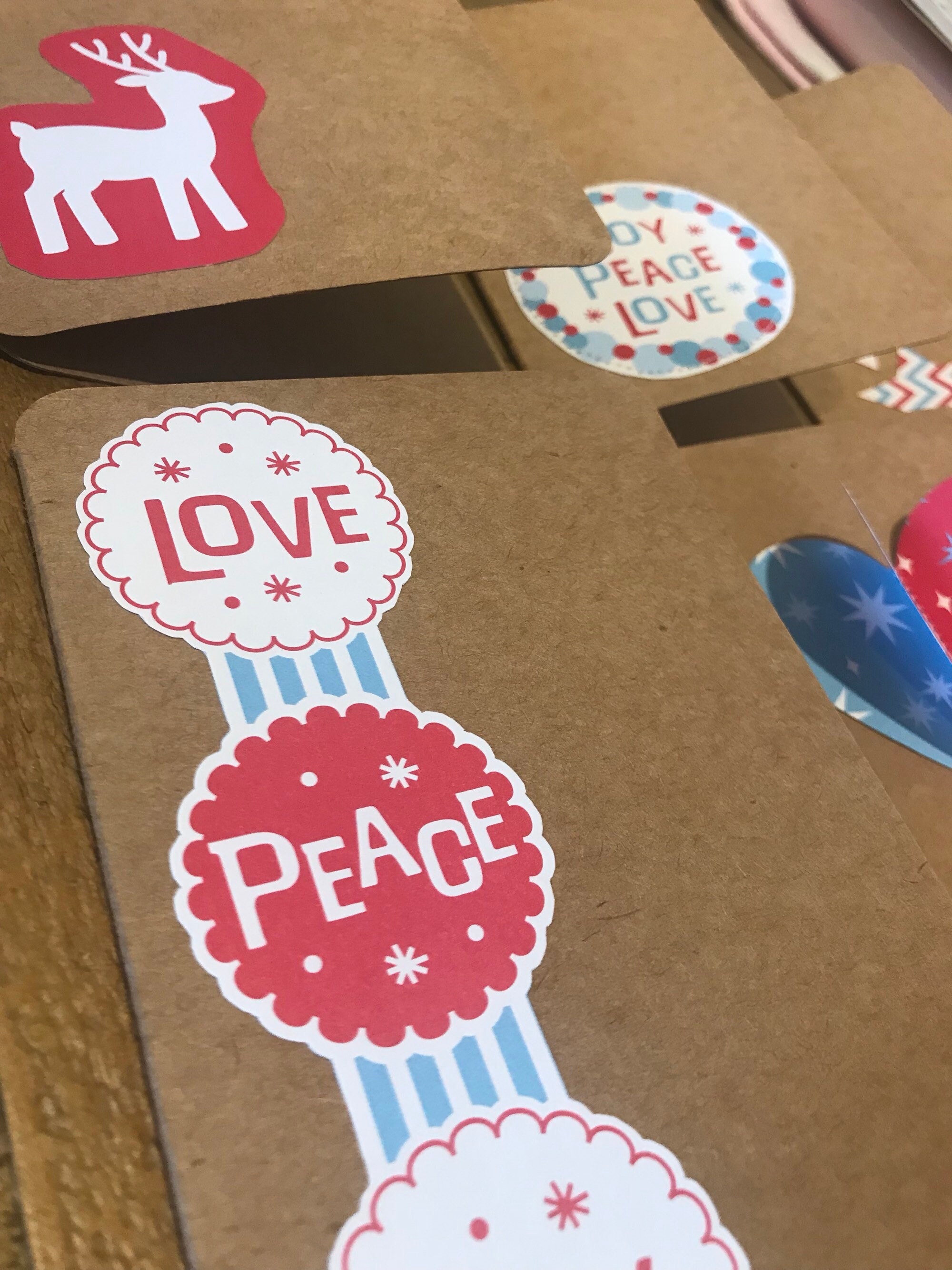 Christmas Cards - Kraft Brown - Pack of 6 With Envelopes - Etsy