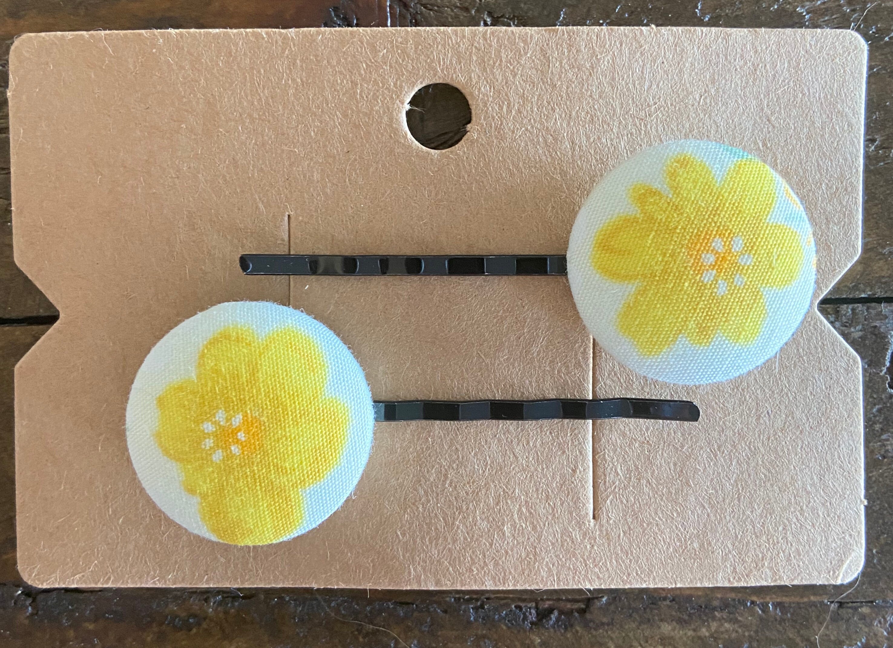 Fabric Button Hair Slides - Flower Range - Floral Hair Clips - Etsy