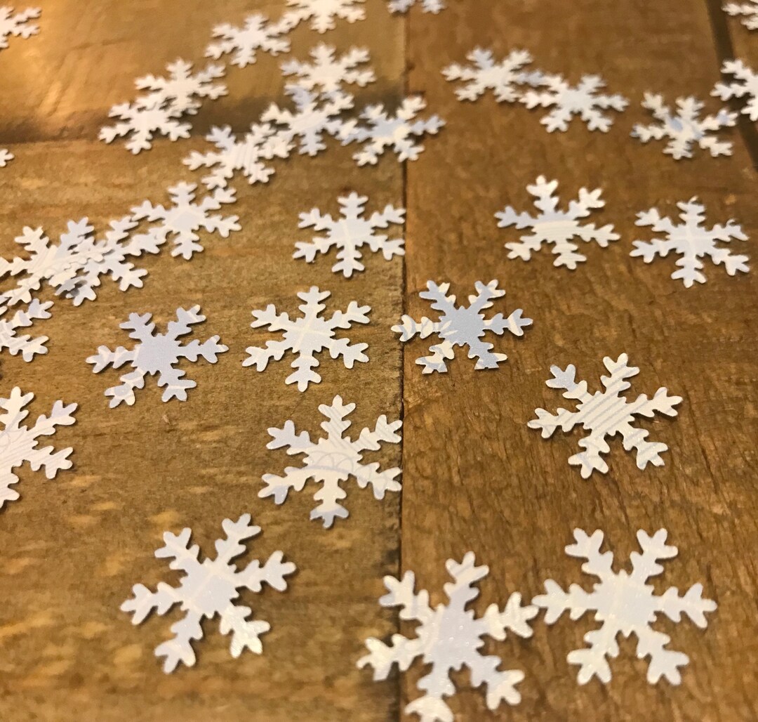 Christmas Snowflake Scatters - Table Decorations - Confetti - Two Sizes ...