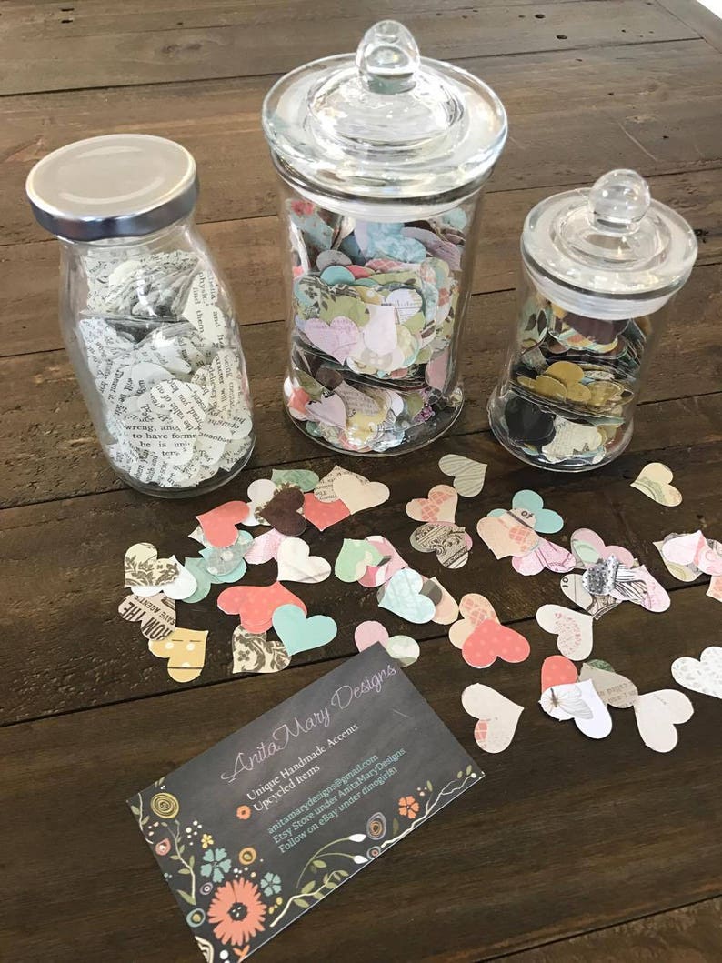 Romantic Vintage Heart Scatters Wedding Table Decorations - Etsy Australia