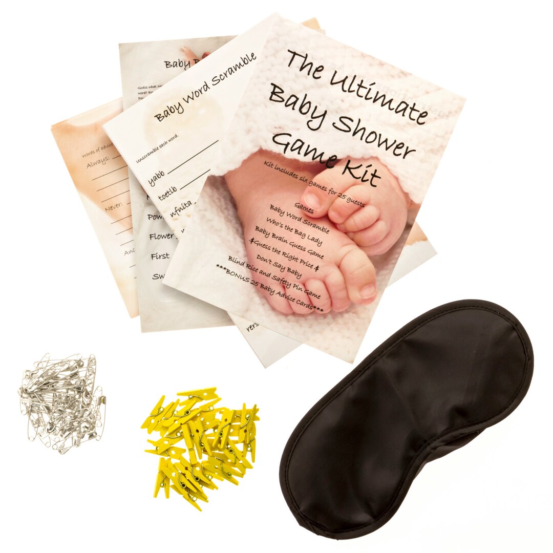 The Ultimate Baby Shower Game Kit for 25 Guest - Etsy