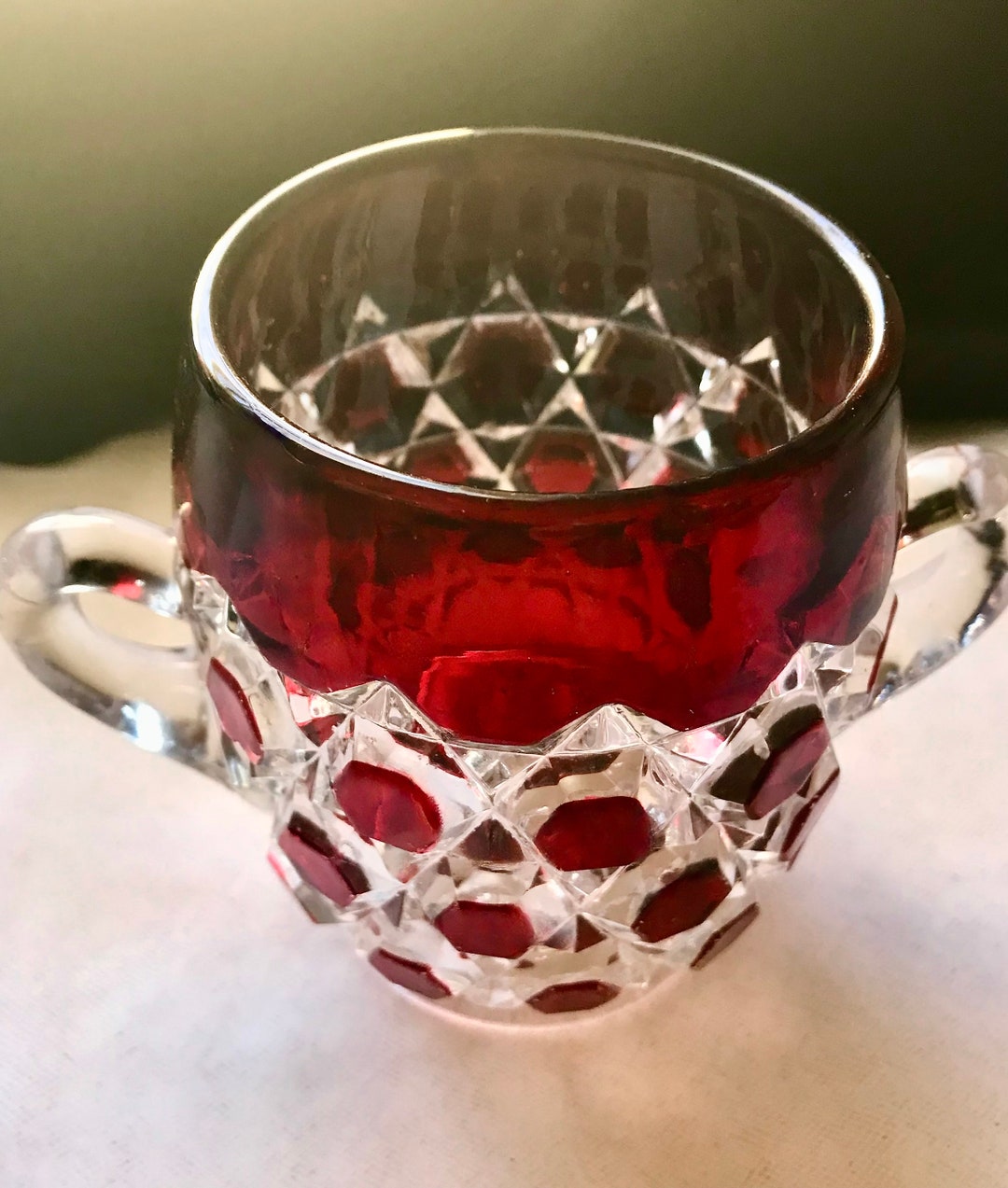 Antique EAPG C. 1890 Ruby Flash EAPG Doyle # 250 Spooner - Etsy