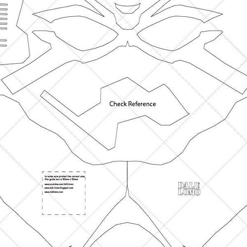 Winter Soldier Style Mask TEMPLATE - Etsy