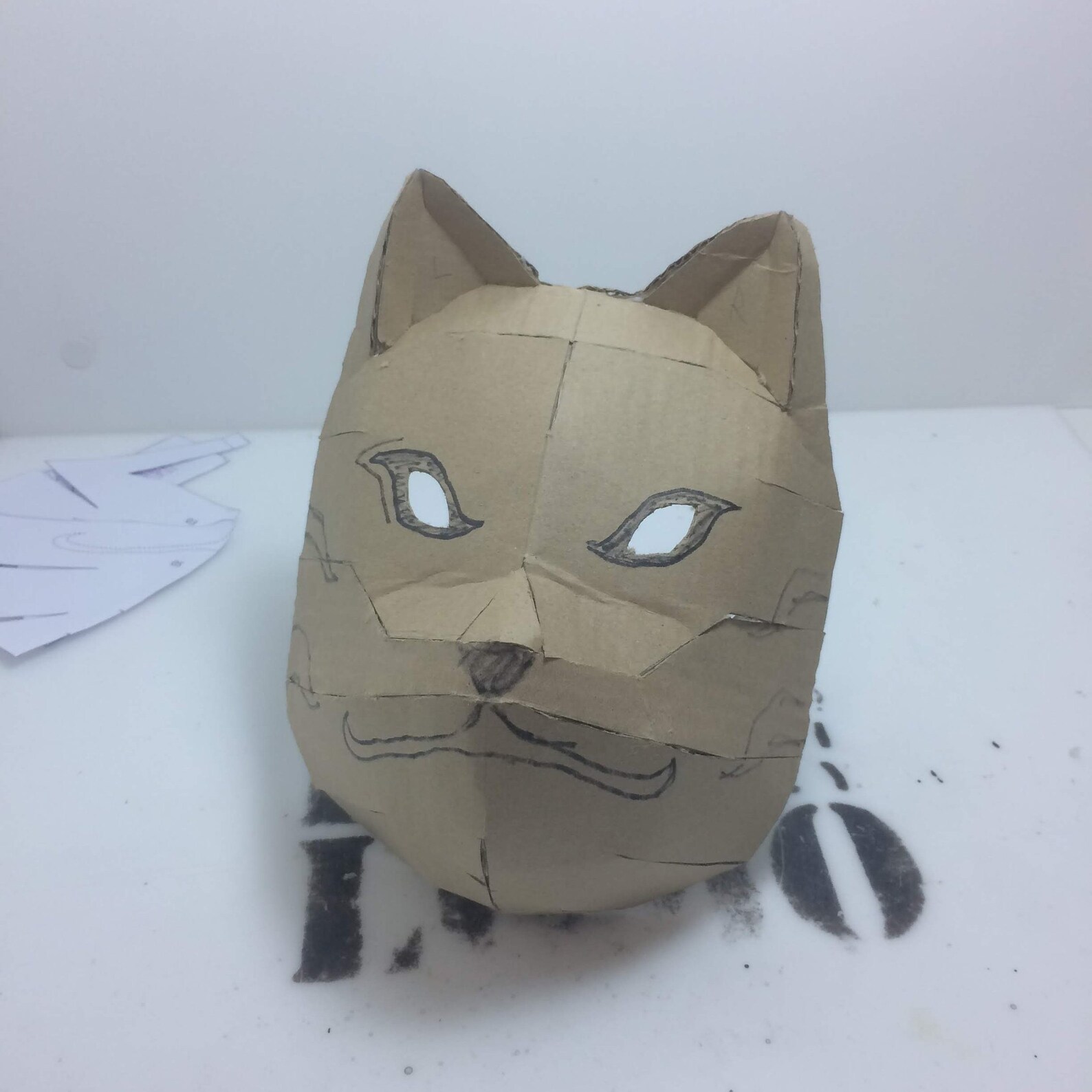 Japanese Dog Folk Mask A4 & Letter Size Ready to Print PDF | Etsy