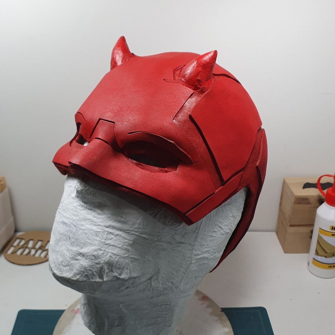 Dare Devil Cowl Mask for Cosplay PDF Template - A4 & Letter Size Ready ...
