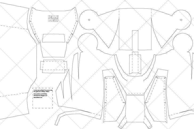 Iron Man Mark 4 Forearm - A4 & Letter Size PDF Template (ready to Print ...