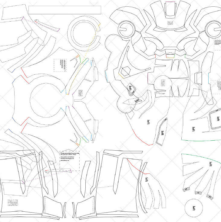 Iron Man Chest Plate Template