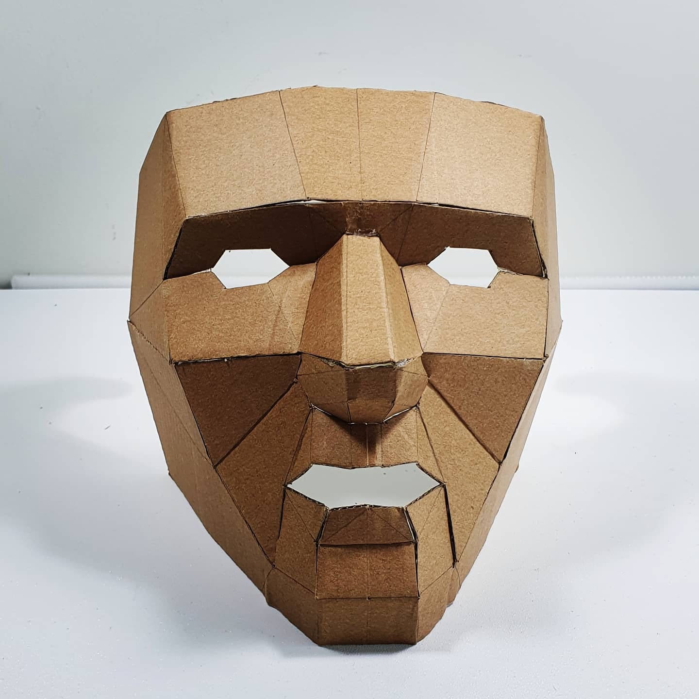 Low Poly Face Mask - A4 & Letter Size Ready to Print PDF Template - Etsy