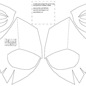 Dead Pool Movie Fabric Mask - A4 & Letter Size PDF Paper Template ...