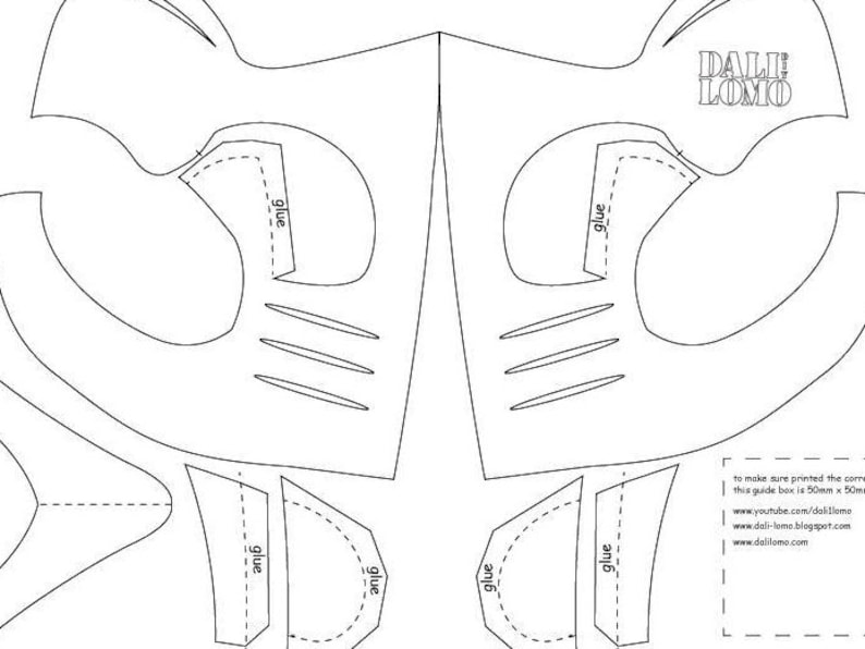 MK Scorpion Mask PDF A4 & Letter Template (ready to Print) - Etsy Canada