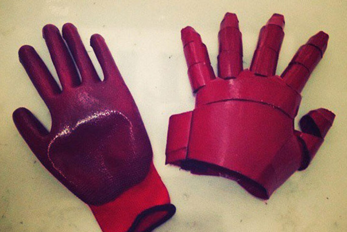 Iron Man Hands PDF Template - Etsy