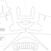 Samurai Menpo Mask - A4 & Letter Size Ready to Print PDF Template Plan ...