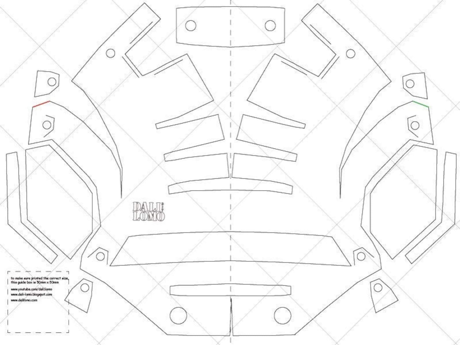 Robert Bat Suit: Collar, Shoulder, Chest Abs, Gauntlet - A4 & Letter ...