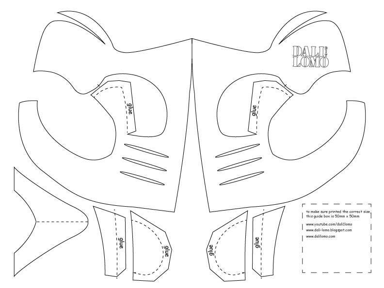 Mortal Kombat Scorpion Mask PDF A4 & Letter Template | Etsy