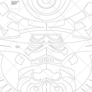 Classic Storm Trooper Helmet - A4 & Letter Size PDF Template (ready to ...