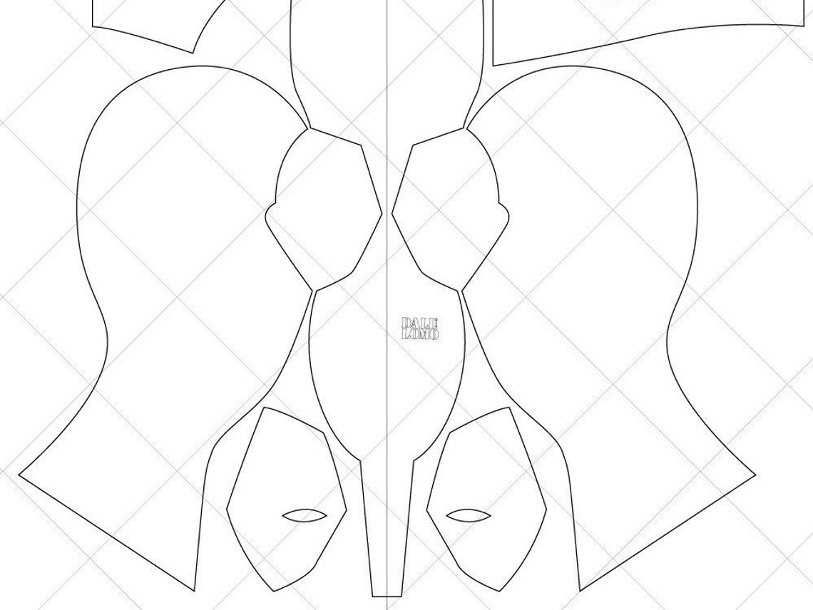 Dead Pool Movie Fabric Mask - A4 & Letter Size PDF Paper Template ...