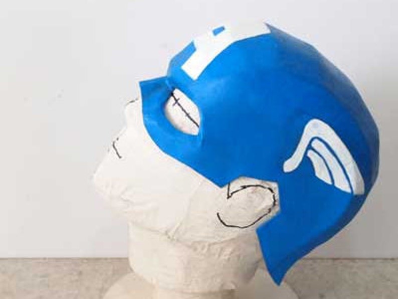 Captain America Version 1 Red Guardian Mask Helmet A4 & | Etsy