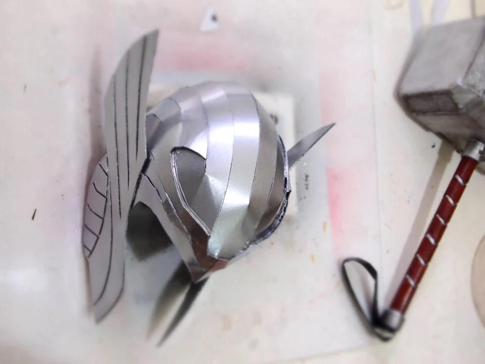 Thor Helmet Stencil