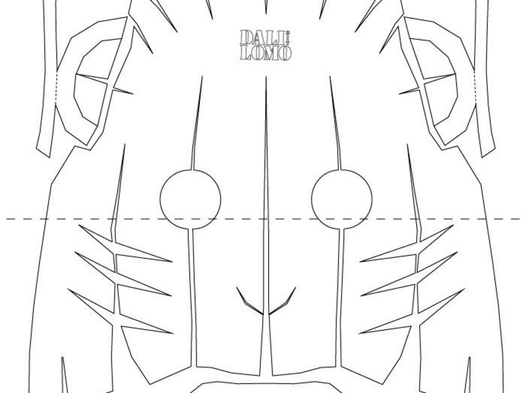 Japanese Animal Folk Mask A4 & Letter Size Ready to Print - Etsy