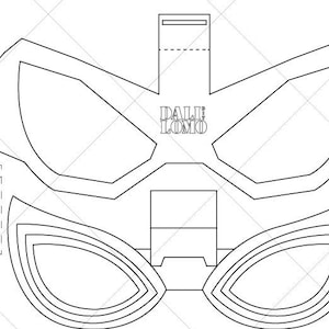 Tom Spidey Faceshell Mask + Lens - A4 & Letter Size Ready to Print PDF ...