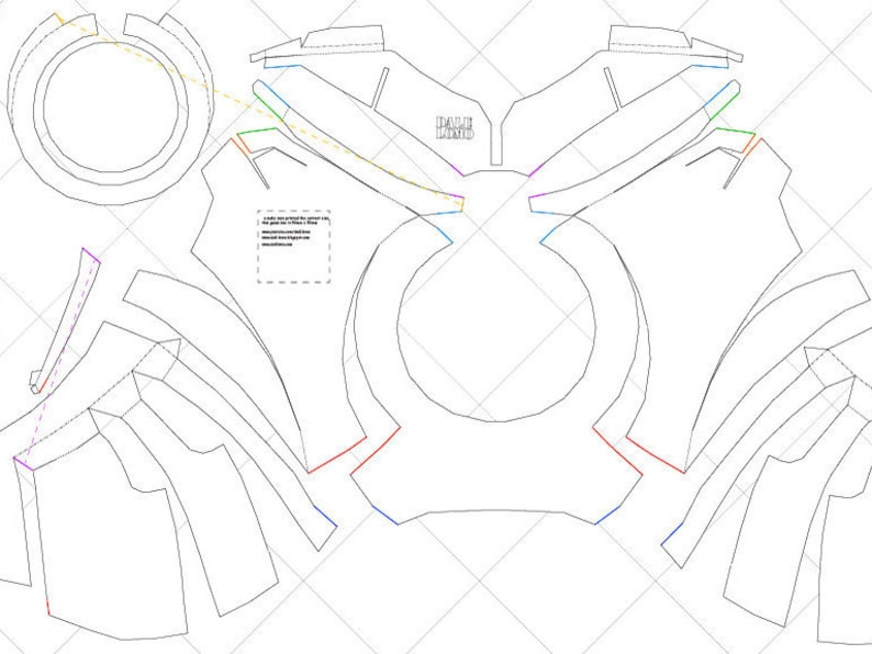 Iron Man Mark 4 Breastplate & Backplate PDF Template (ready to Print A4 ...