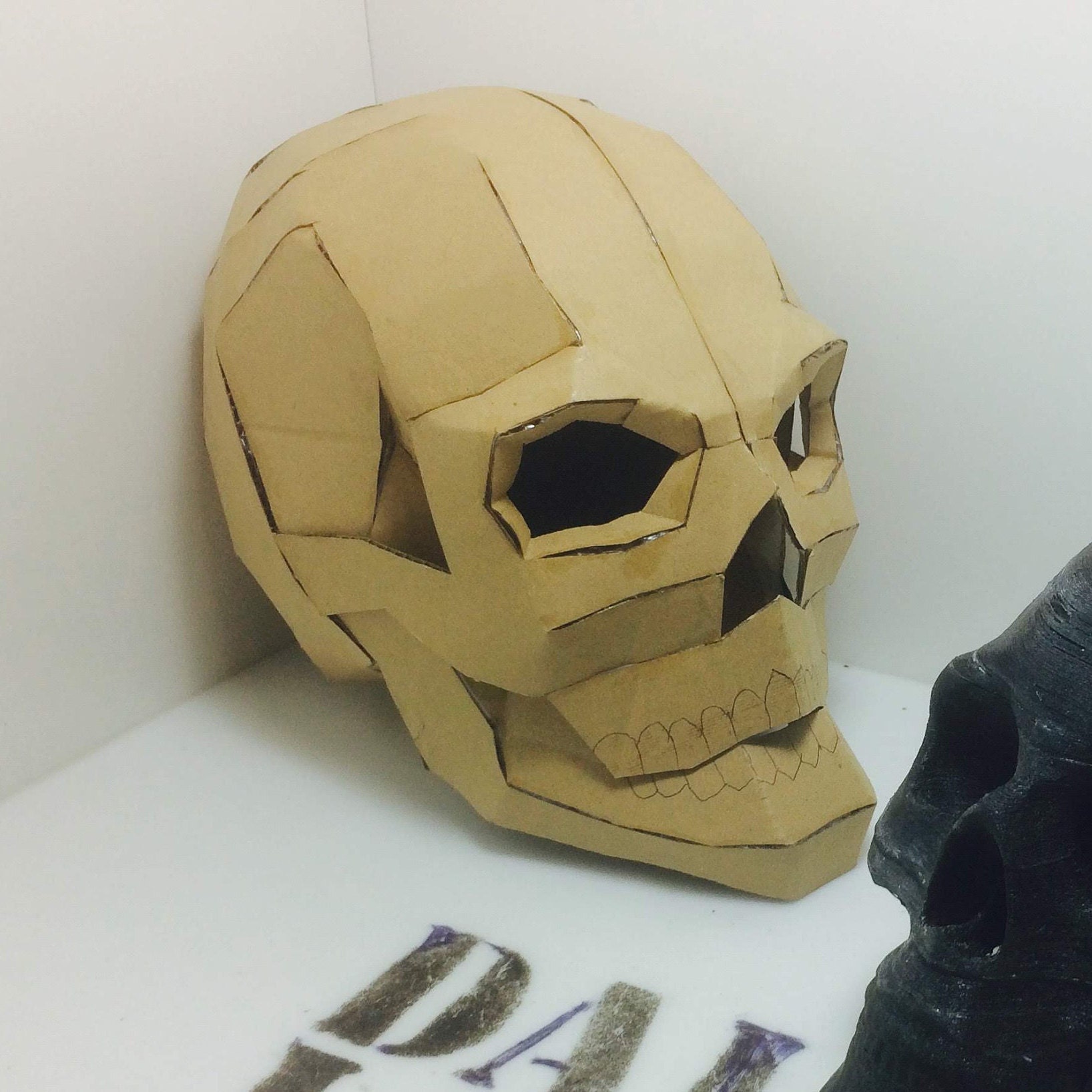 Lifesize Skull for Display or Mask - A4 & Letter Size PDF Template ...