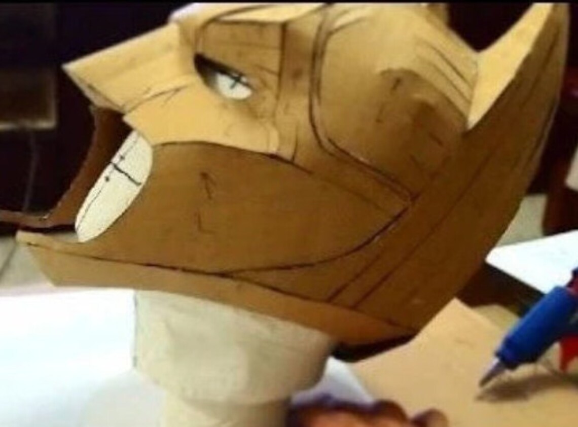 Bale Bat Cowl Mask Template - A4 & Letter Size Ready to Print PDF ...