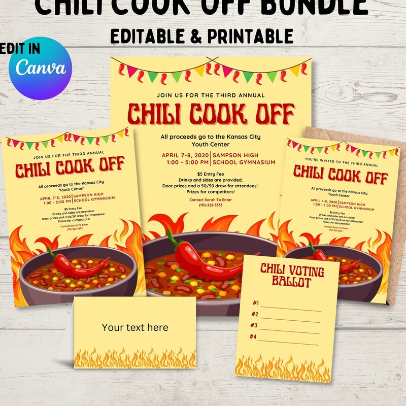 Chili Cook off Svg - Etsy