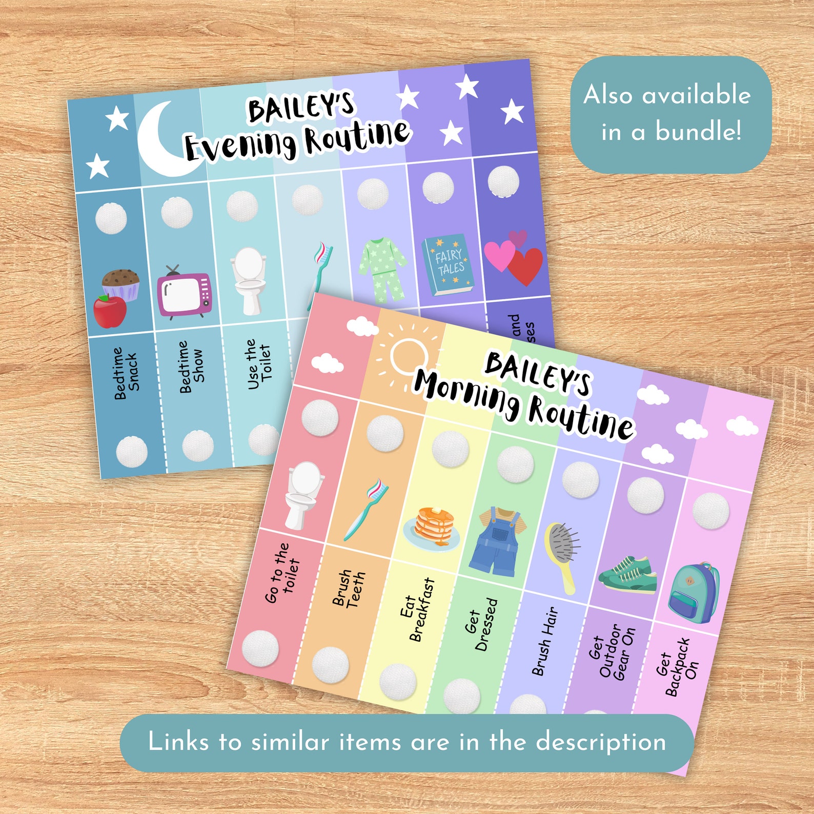 EDITABLE Morning and Evening Routine Flip Chart for Kids and Toddlers ...