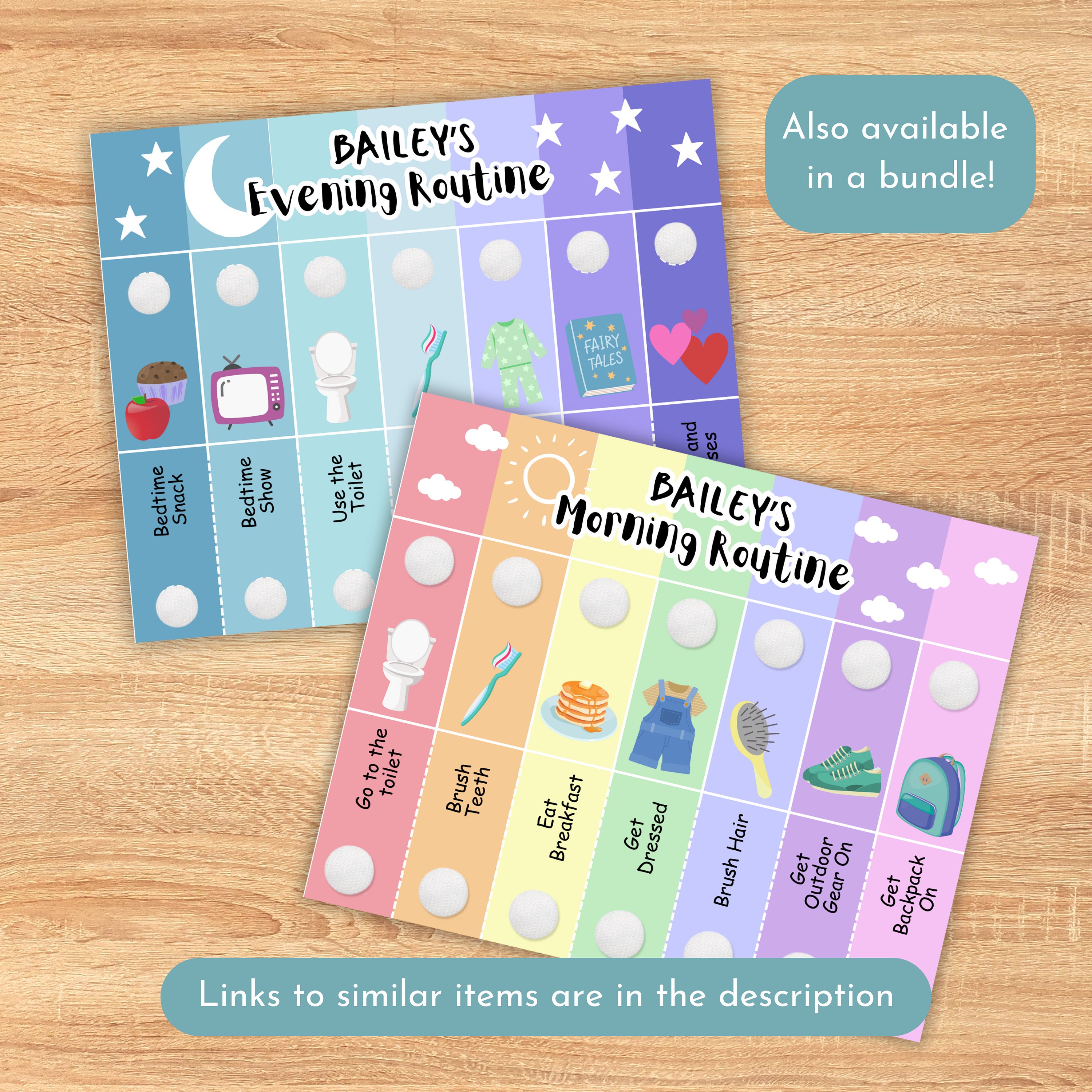 EDITABLE Morning and Evening Routine Flip Chart for Kids and Toddlers ...