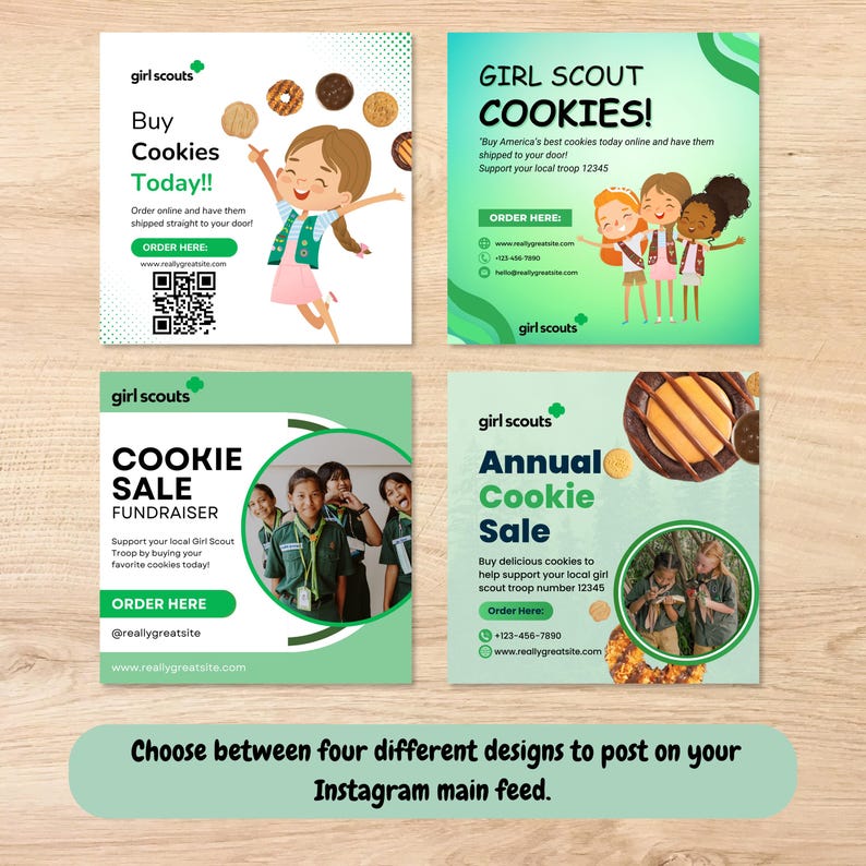 EDITABLE Girl Scout Cookies Social Media Marketing Bundle | Facebook ...