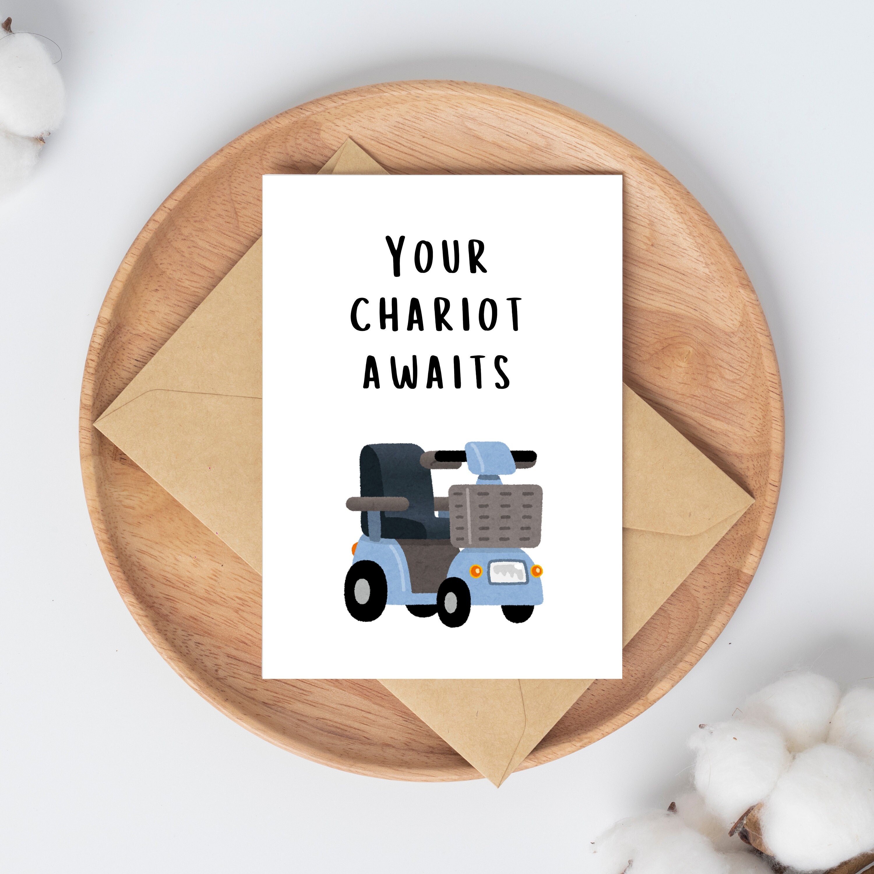 PRINTABLE Mobility Scooter Greeting Card | Scooter Chair | Funny ...
