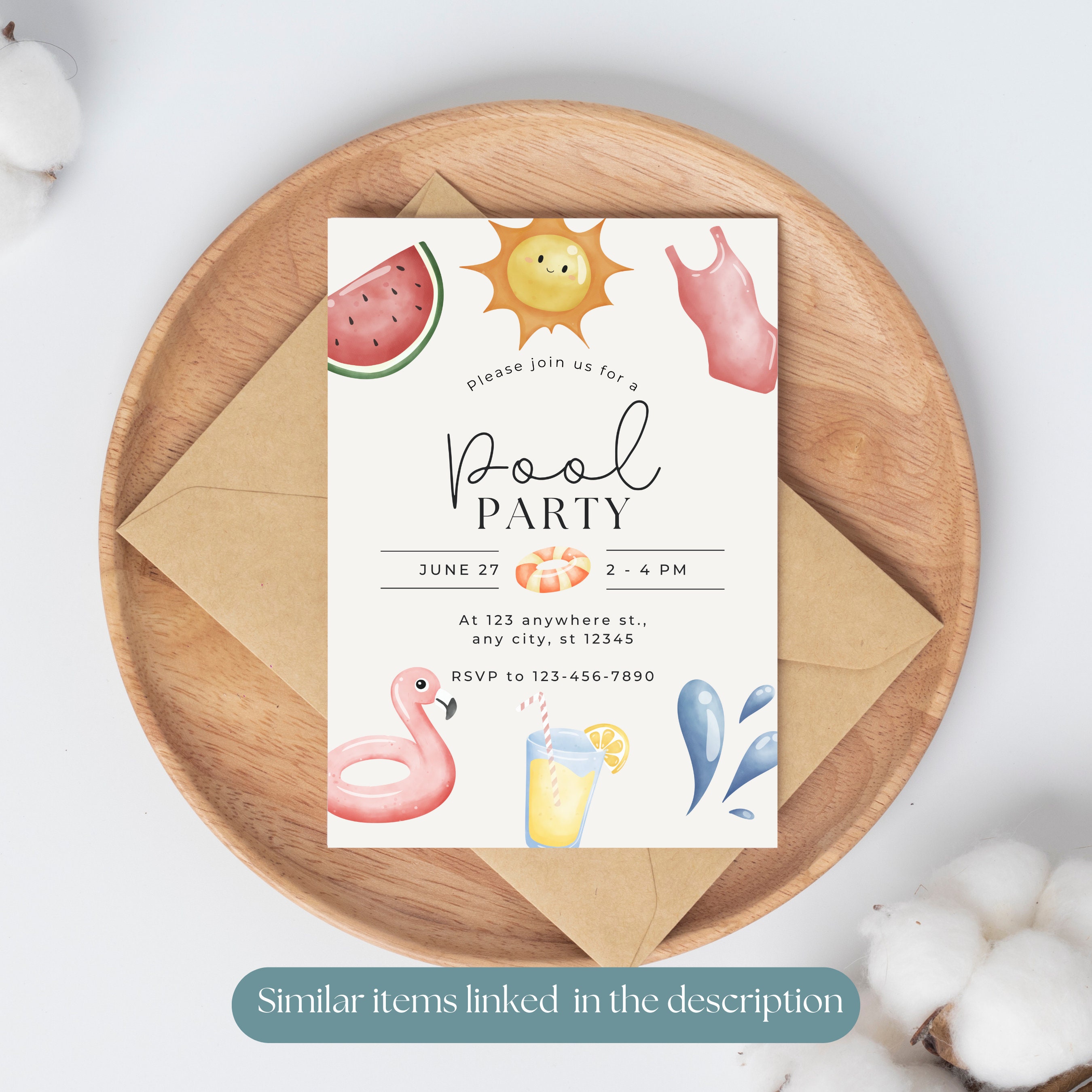 Backyard Cookout Invitation Bundle Invitation, Digital Invitation ...