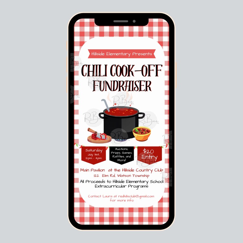 EDITABLE Chili Cook off Printables | Includes Flyer, Poster, Digital ...