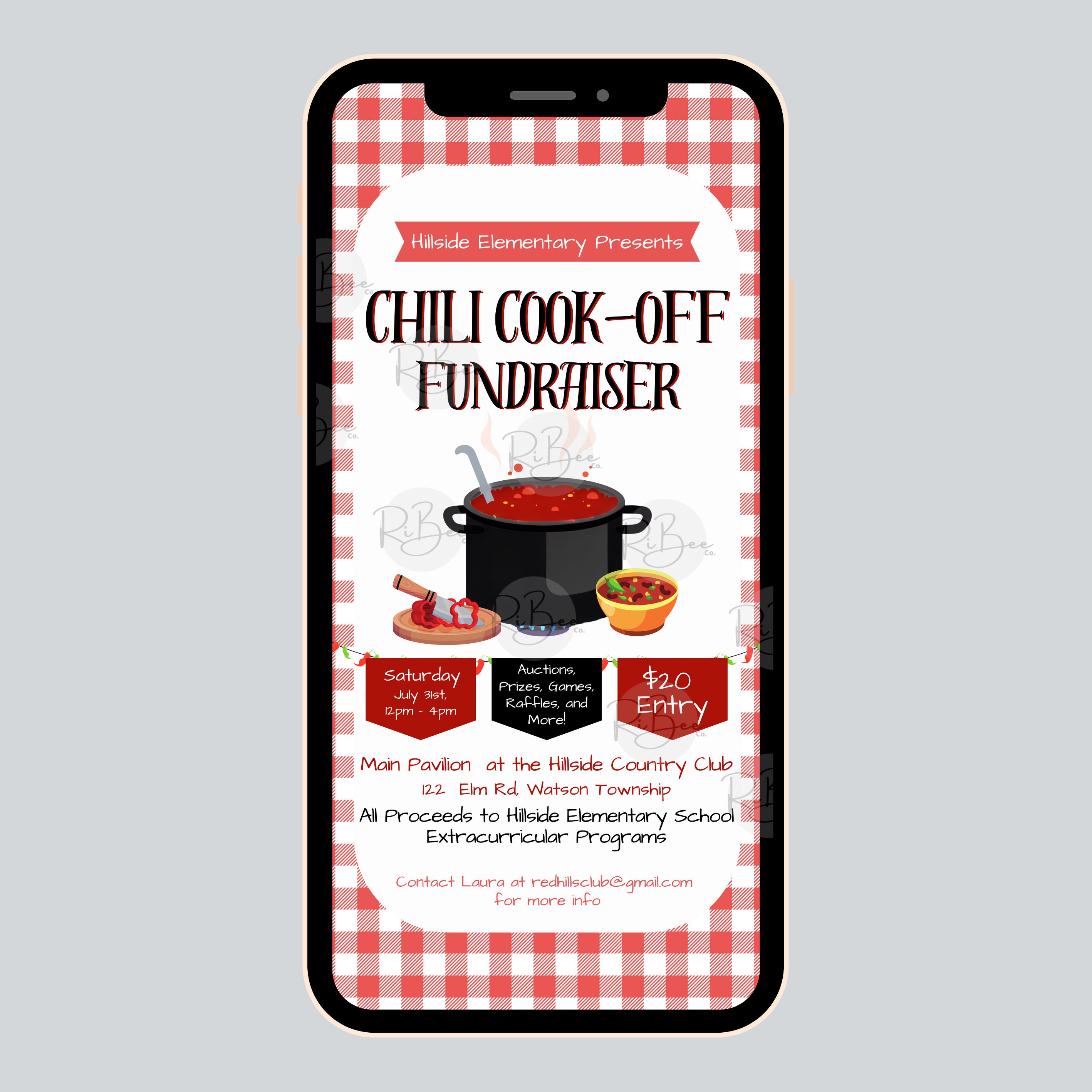 EDITABLE Chili Cook off Printables | Includes Flyer, Poster, Digital ...