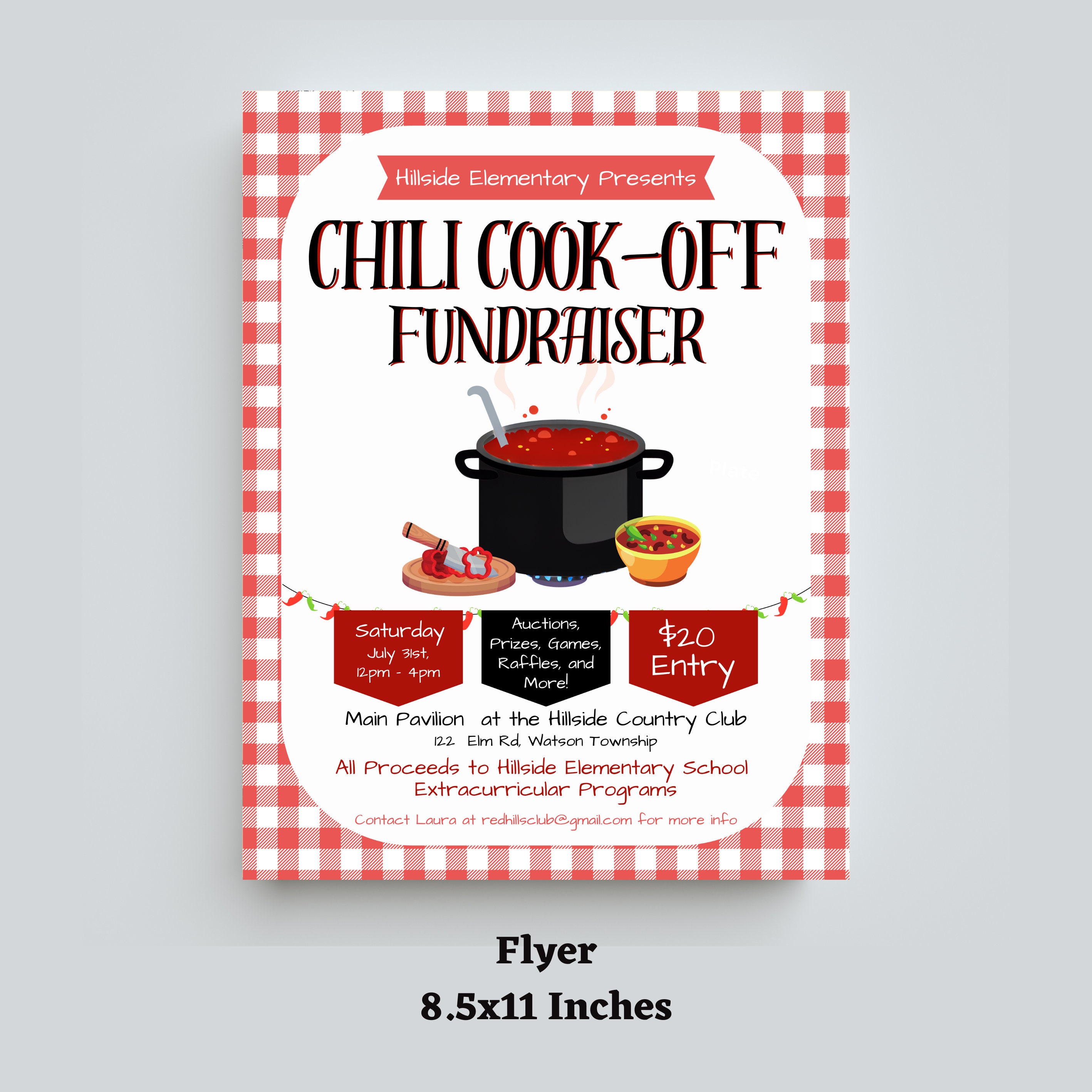 EDITABLE Chili Cook off Printables | Includes Flyer, Poster, Digital ...