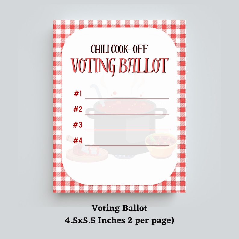 EDITABLE Chili Cook off Printables | Includes Flyer, Poster, Digital ...