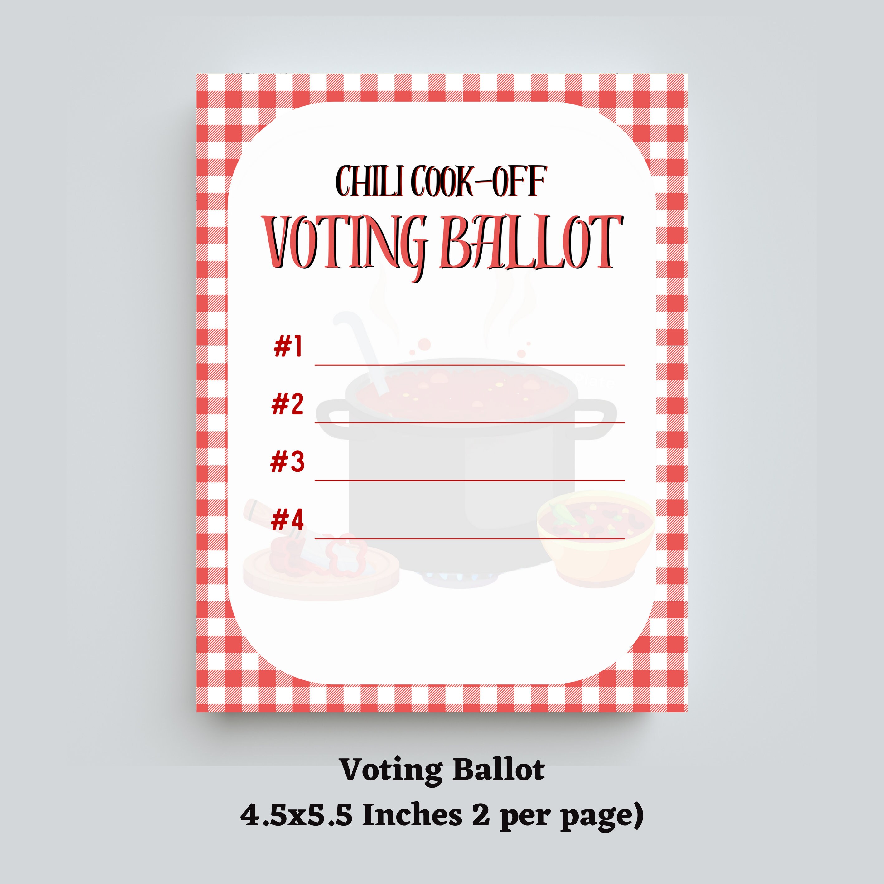 EDITABLE Chili Cook off Printables | Includes Flyer, Poster, Digital ...