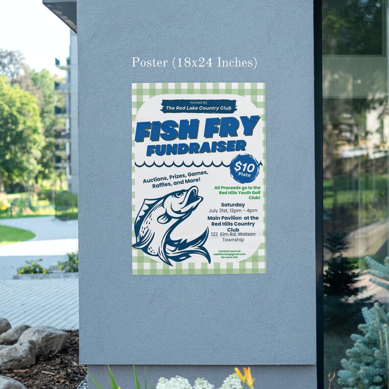 EDITABLE Fish Fry Fundraiser Bundle | Flyer, Poster, Virtual Flyer ...