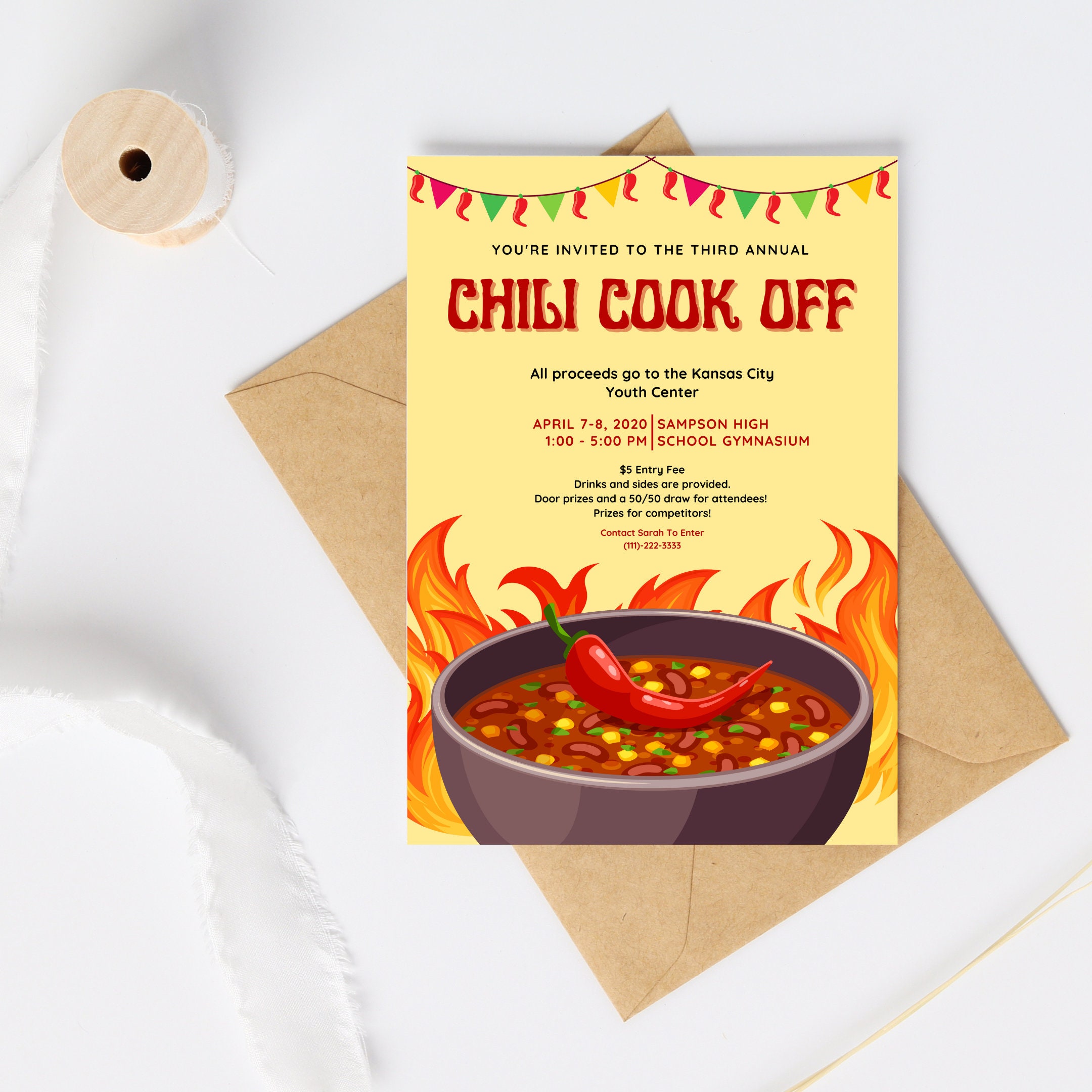 EDITABLE Chili Cook off Printables | Includes Flyer, Poster, Invitation ... EDITABLE Chili Cook off Printables | Includes Flyer, Poster, Invitation ...