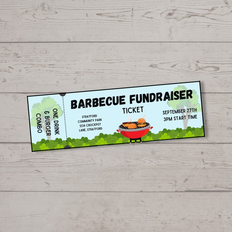 EDITABLE Barbeque Fundraiser Templates | Includes Poster, Flyer ...
