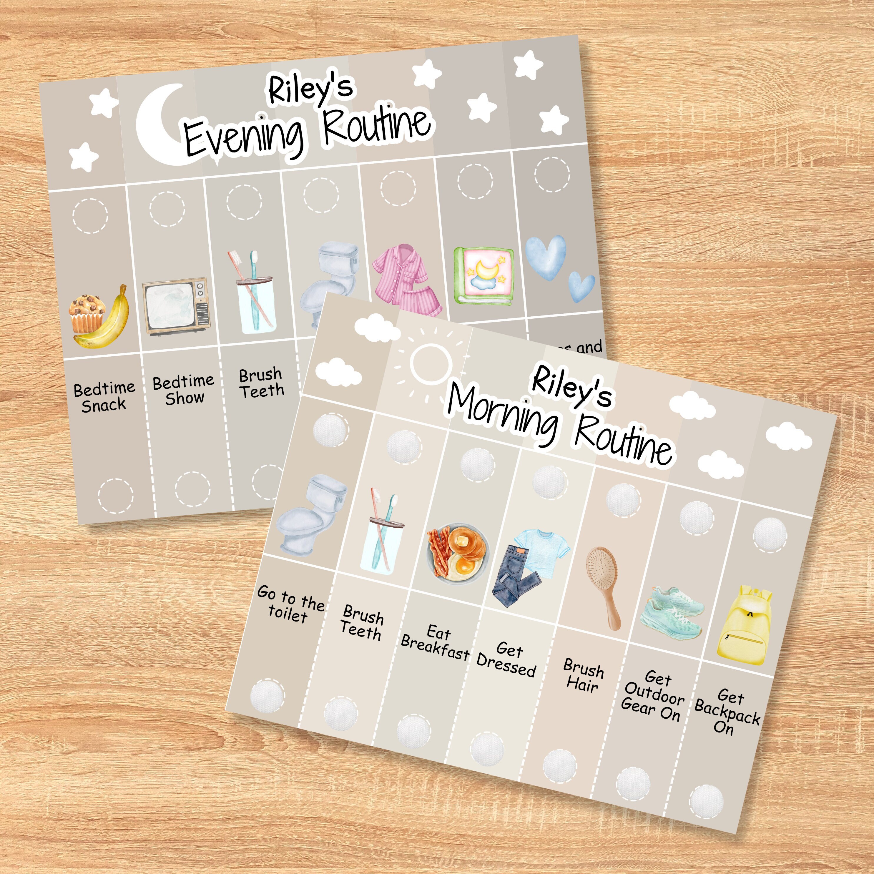 EDITABLE Routine Flip Chart for Kids and Toddlers Printable Template ...