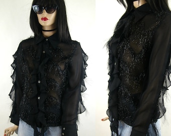 Fringe blouse | Etsy