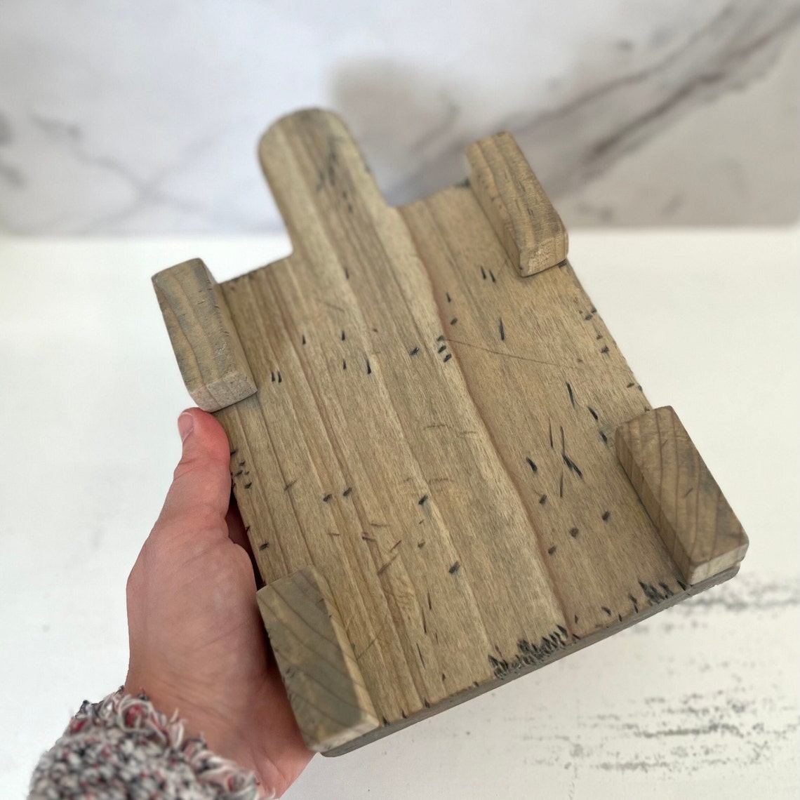 Handcrafted Rustic Wood Display Shelf Small Soap or Plant Stand Wooden ...