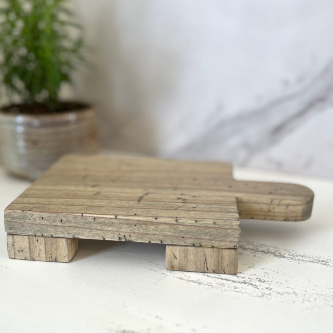 Handcrafted Rustic Wood Display Shelf Small Soap or Plant Stand Wooden ...