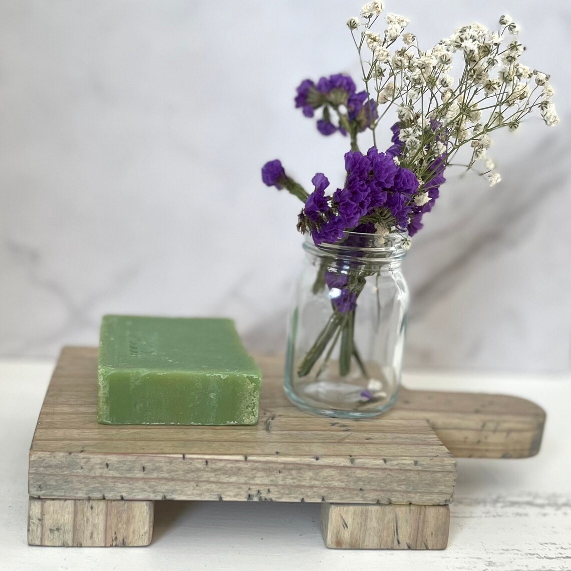 Handcrafted Rustic Wood Display Shelf Small Soap or Plant Stand Wooden ...