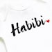 Habibi Habibti Heart Bodysuit, Beloved, Arabic, Valentine's Day ...