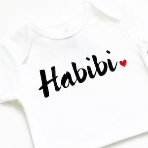 Habibi Habibti Heart Bodysuit, Beloved, Arabic, Valentine's Day ...