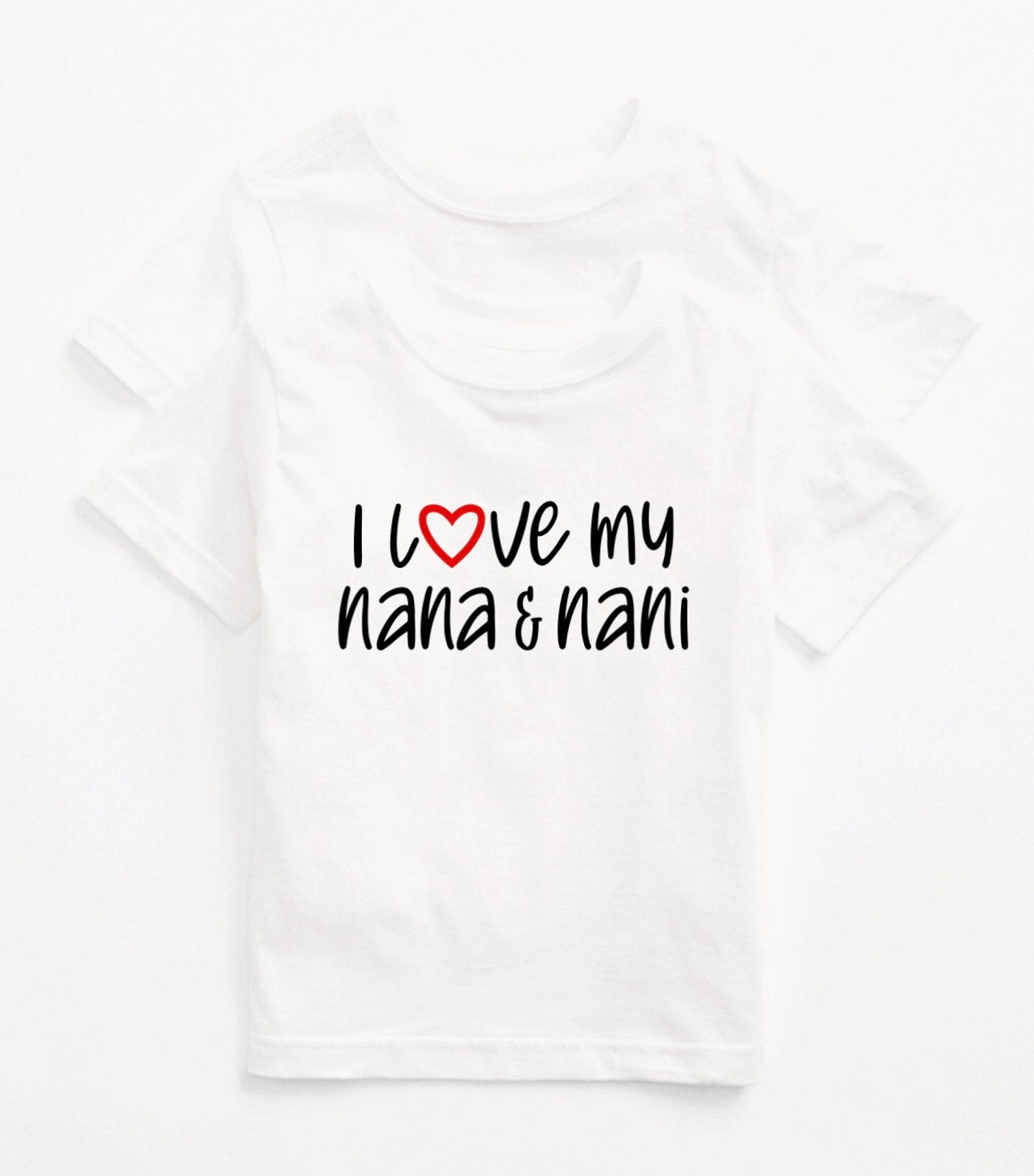I Love My Nana Nani Bodysuit T-shirt Tee, Baby Outfit Clothes, New Baby ...